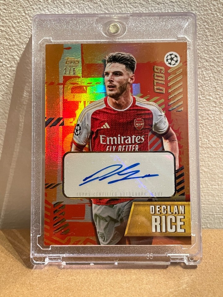 Topps Gold 23/24 Declan Rice Signed Auto /5 | eBay
