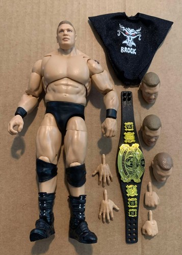 WWE Elite Ultimate Edition Ruthless Aggression Brock Lesnar Figure ...