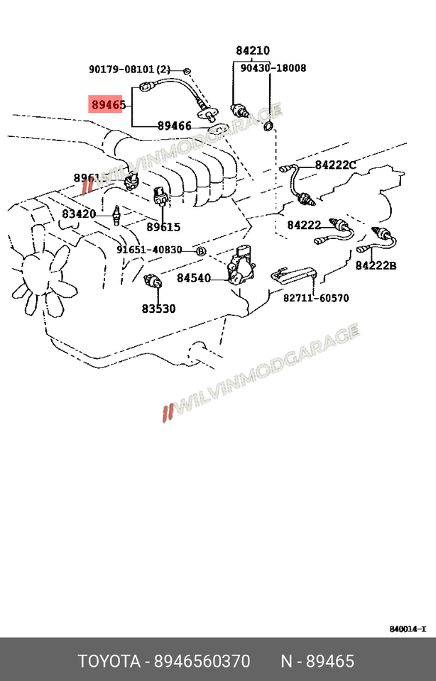 Genuine Oxygen O2 Sensor 2008-2021 Toyota Land Cruiser 200 89465-60370 ...