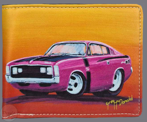 Pink R/T Charger Chrysler Valiant Muscle Car Wallet | RFID Protection ...
