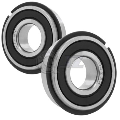 [Qty.2] 1616-2RS-NR Radial Ball Bearing w/Snap Ring [0.5in x 1.125in x ...