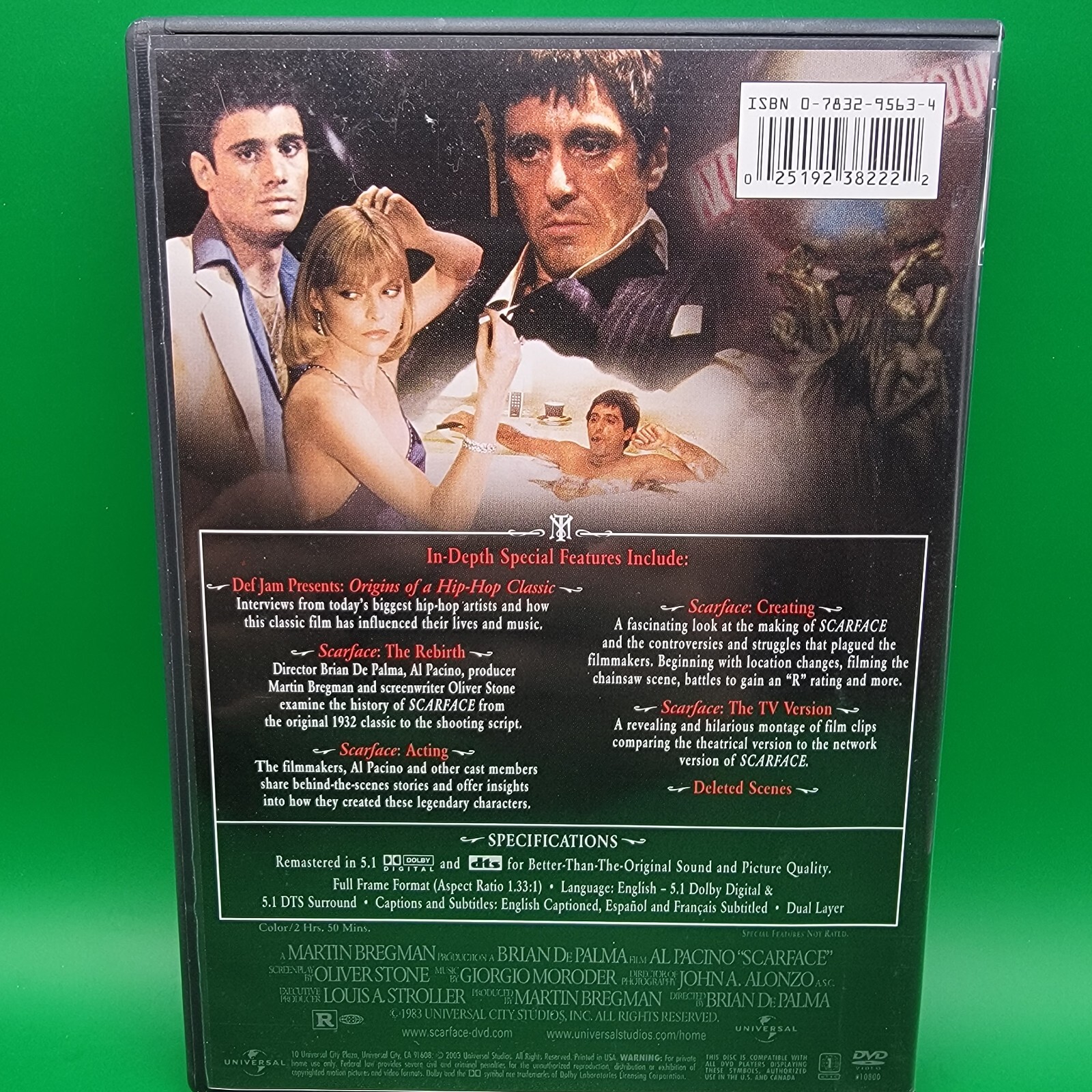 Scarface (DVD, 2003, Full Frame Anniversary Edition) 25192382222 | eBay