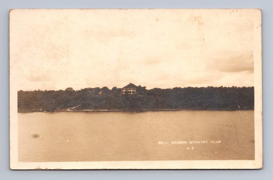 Bell Branch Country Club MILFORD Texas RPPC Ellis County Antique Photo ...