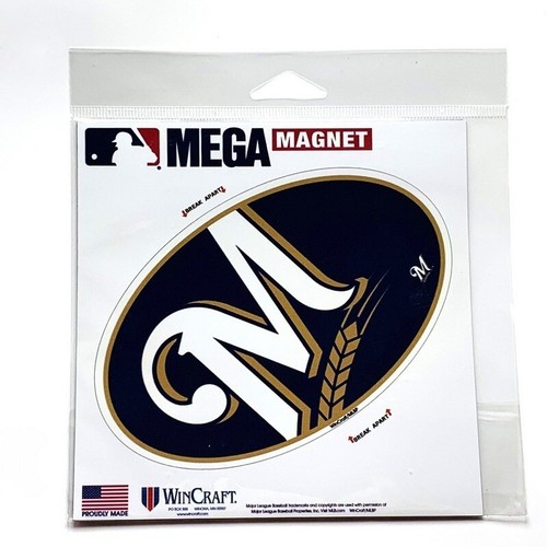 Milwaukee Brewers Magnet 5x3 Outdoor Rated Vinyl Auto Fridge MLB ...