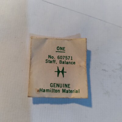 Hamilton 21/0s 750 751 756 911 911M 22BB 73B balance staff 607571 B13 ...