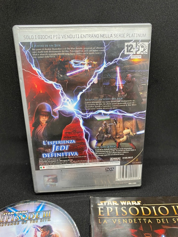 Star Wars Episode III The Revenge Of Sith 3 Platinum PLAYSTATION 2 PS2 ...