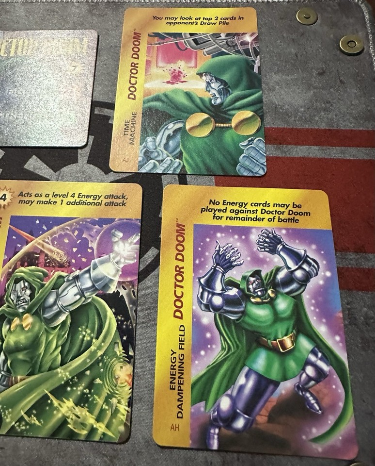 Fleer Marvel Overpower: DOCTOR DOOM Character Stat 4 Special Cards 1995 ...