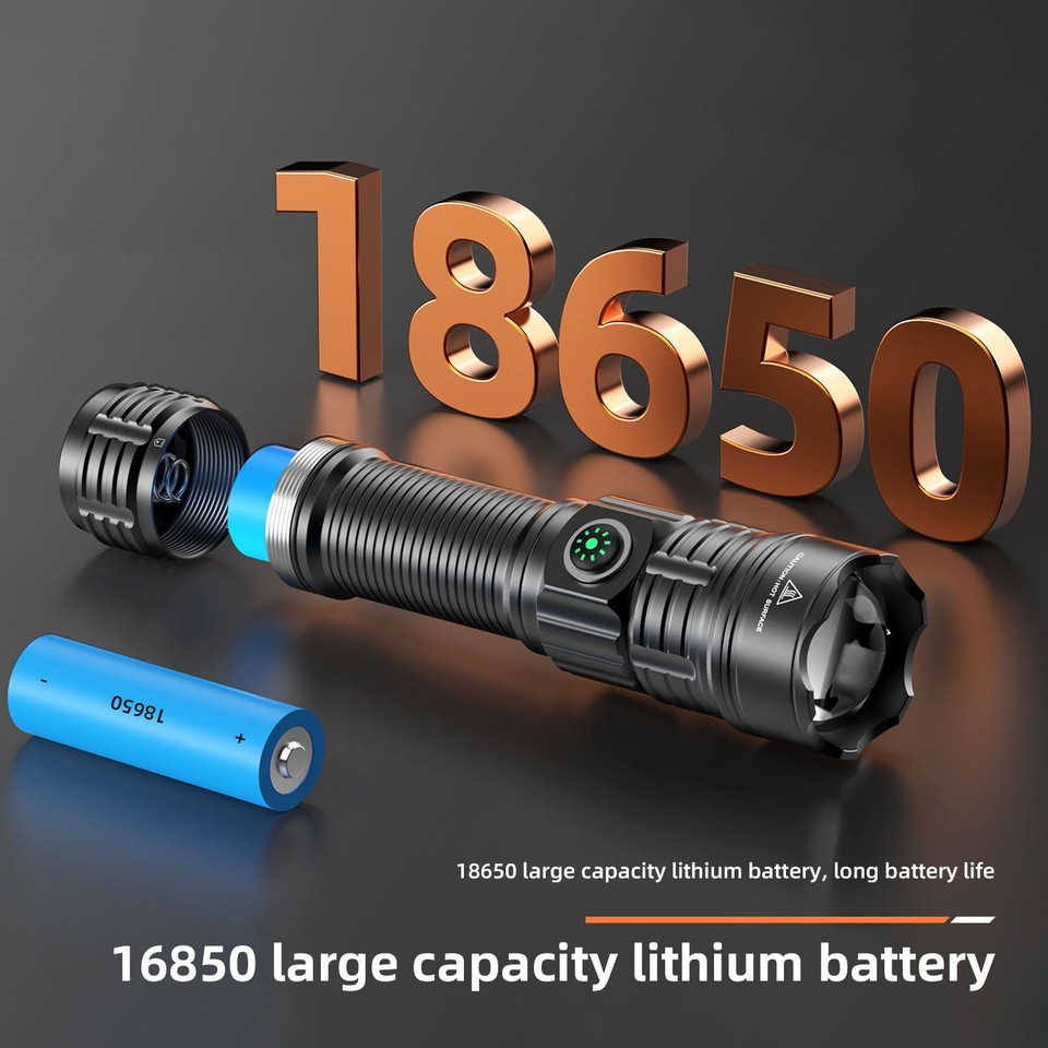 Tactical Gun Flashlight LED Light with Picatinny Rail Mount for Hunting ...