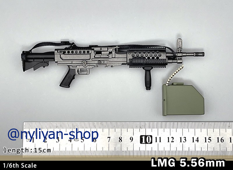 1/6 Male 028 LMG-5.56mm Rifle Gun Weapon Model Fit 12''Action Figure ...