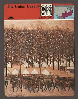 The Union Cavalry Story of America Civil War History Card | eBay