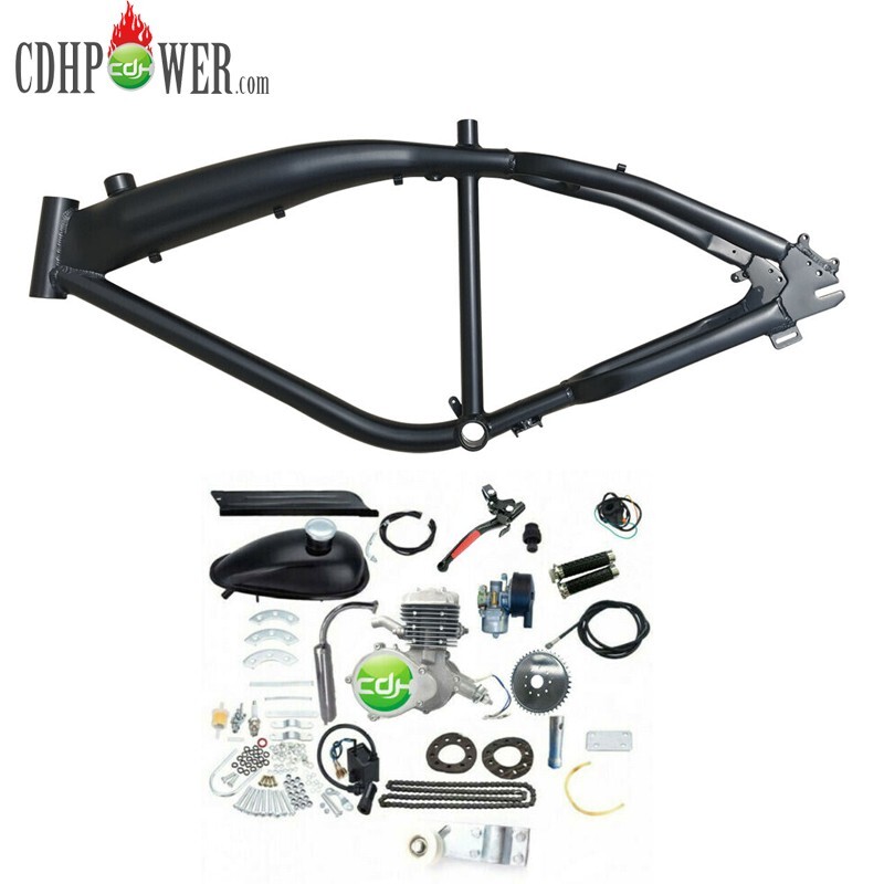 Black Felt Faker Gas Bike Frame 3.4L &PK80 Engine Kit 80cc-Gas ...
