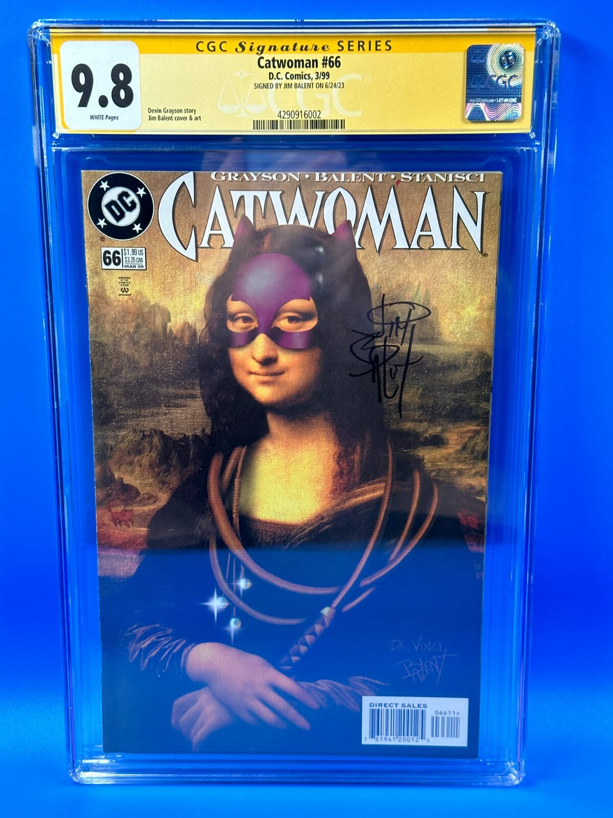 Catwoman #66 - DC - CGC SS 9.8 NM/MT - Signed by Jim Balent - Batman ...