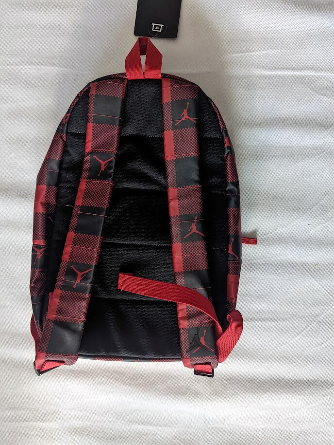 NIKE AIR JORDAN JUMPMAN BACKPACK SLING PREMIUM LAPTOP BLACK GYM RED ...