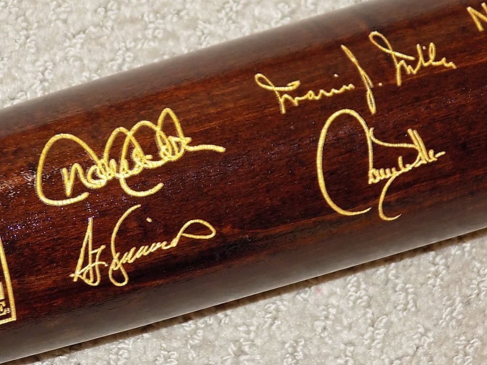 2020 CBC Hall of Fame Induction Bat Derek Jeter Ted SImmons Larry ...
