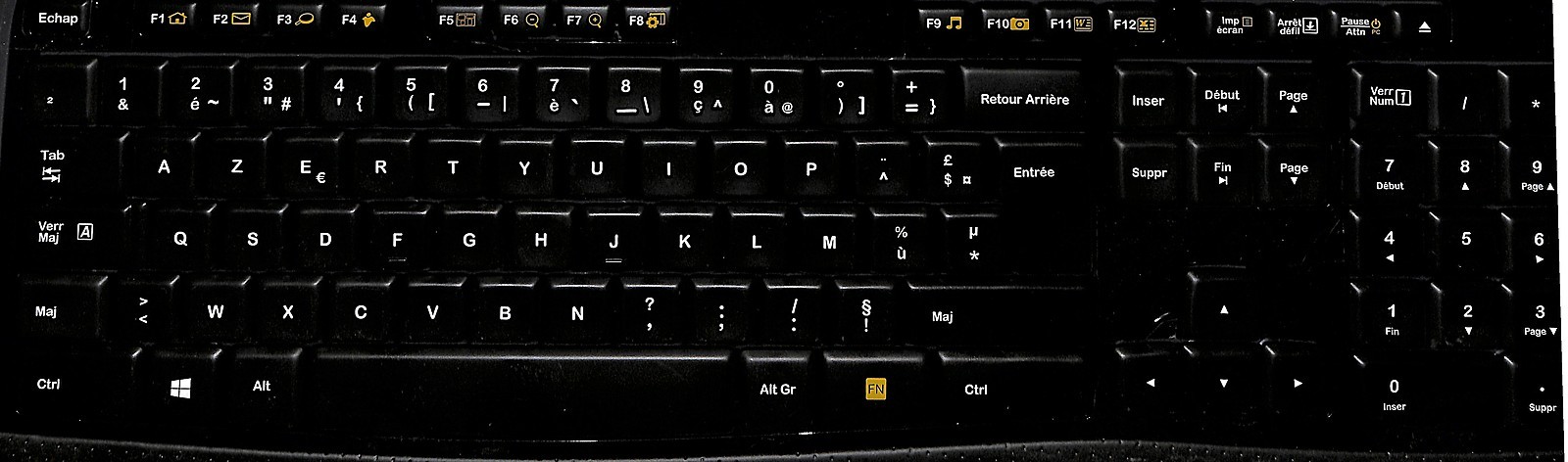 Logitech MK700 MK710 AZERTY -TOUCHE REPLACEMENT KEYS GENUINE | eBay