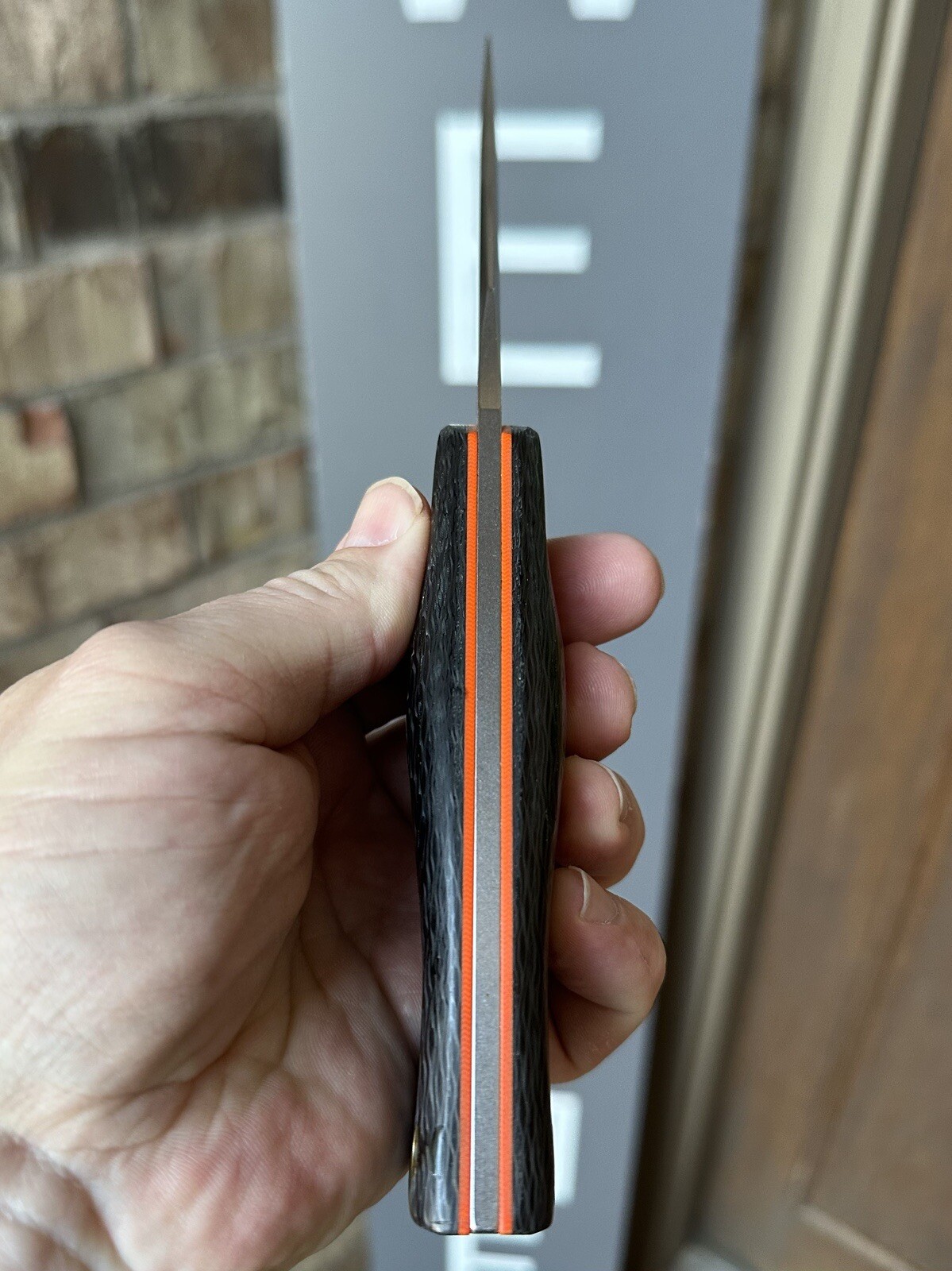 Dark Timber Knives 1911 Elite CPM3V Custom Rehandled Carbon Fiber ...