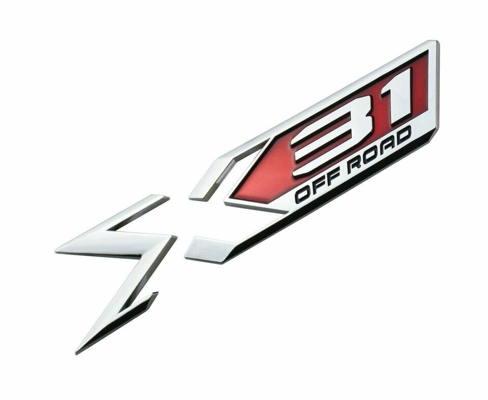 2x 1919-2022 X31 Off Road Badge ABS Emblems 3D Fit for Sierra (Chrome ...