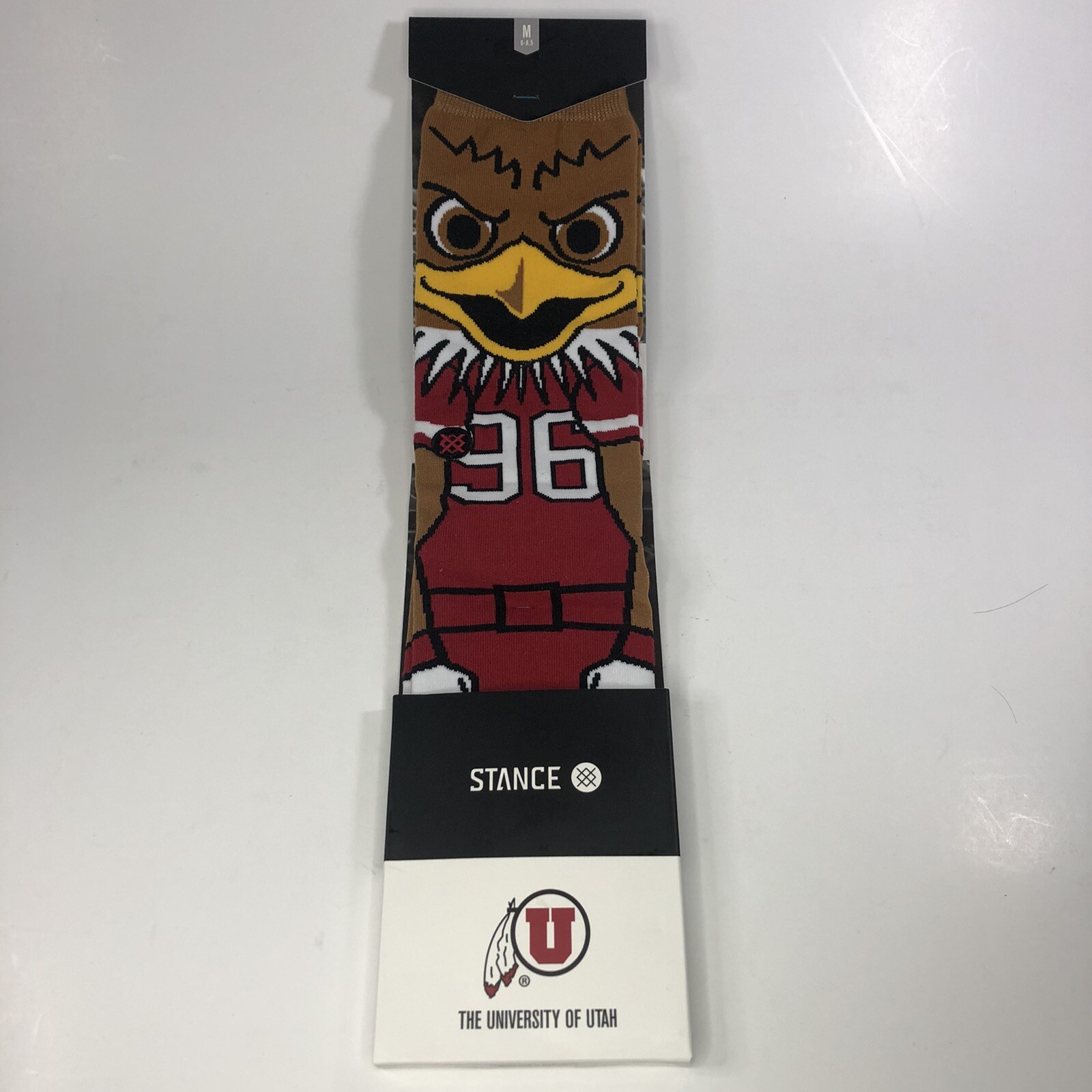 Stance University Of Utah Utes Swoop Men's Crew Socks Size Medium Shoe ...