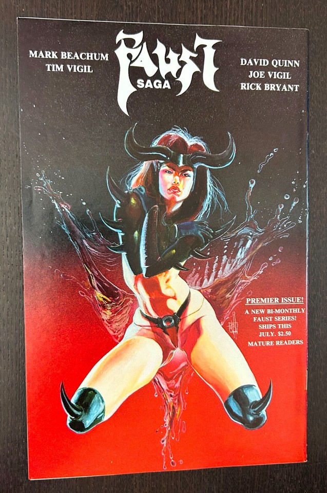 FAUST #6 (Rebel Studios Comics 1990) -- Tim Vigil Horror -- 1st Print -- VF/NM | eBay