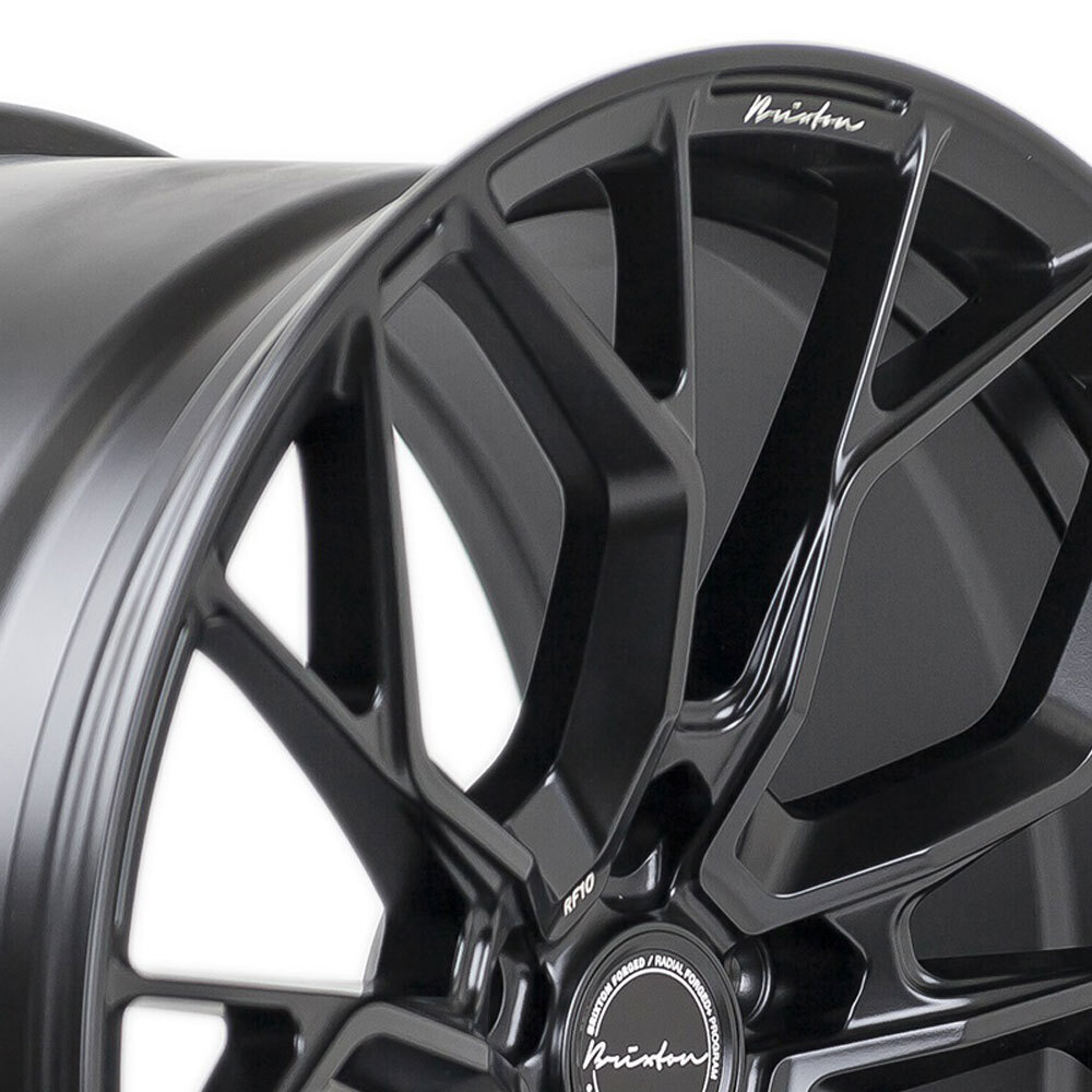 Brixton Forged RF10 Black 20x9 21x12 Concave Wheels Rims Fits Corvette ...