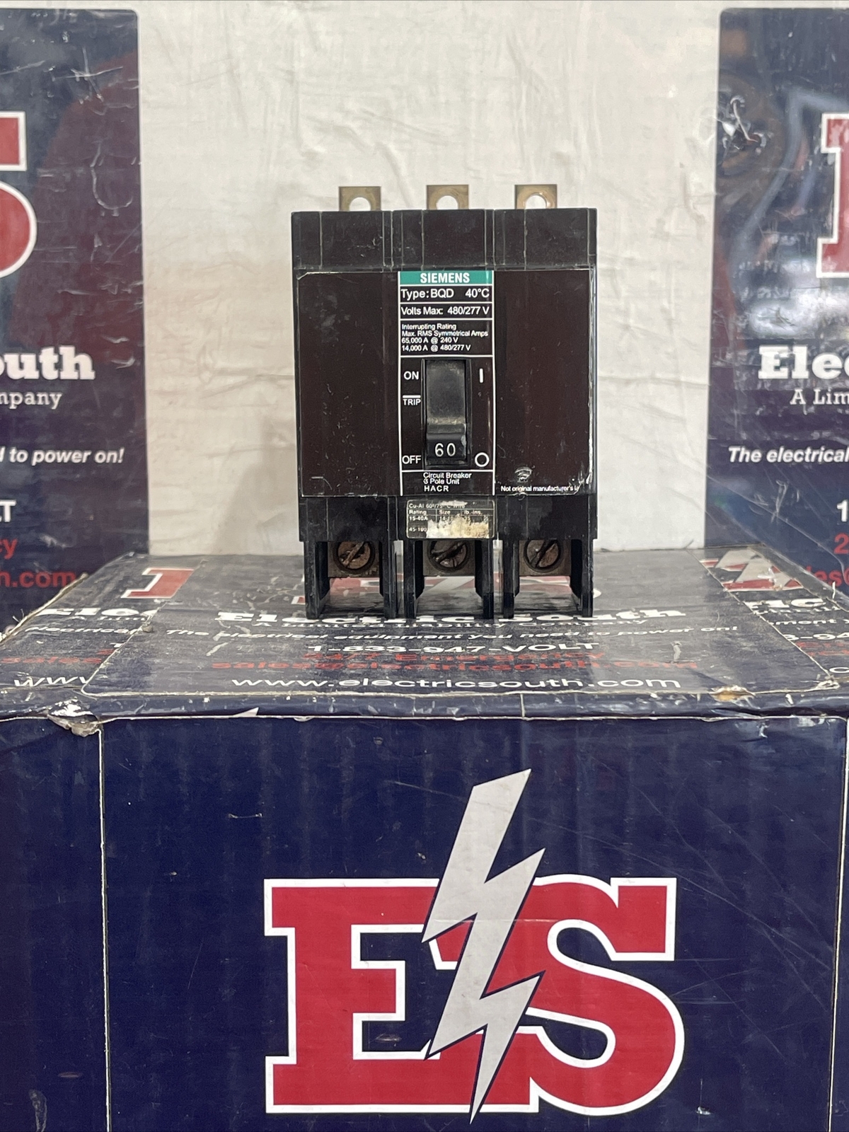 Siemens BQD360 Circuit Breaker 60 Amp 240V 3 Pole | eBay