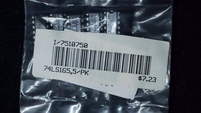 Quantity 5 - Hitachi HD74LS165AP 8-Bit Parallel Load Shift Register ...