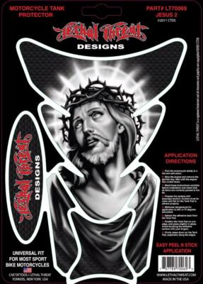 LETHAL THREAT "JESUS 2" MOTORCYCLE TANK PAD PROTECTOR BIKE | eBay Australia