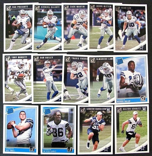 🏈 2018 Donruss Football Dallas Cowboys 14 Card Team Set With Rookies | eBay