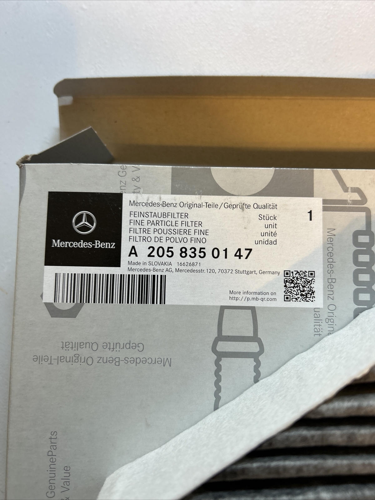 Genuine+Mercedes-Benz+Cabin+Air+Filter+2058350147+OEM for sale online ...