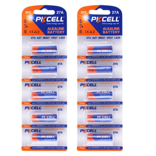 10x 27A Alkaline Super Batteries 12V MN27 A27 GP27A E27A EL812 L828 ...