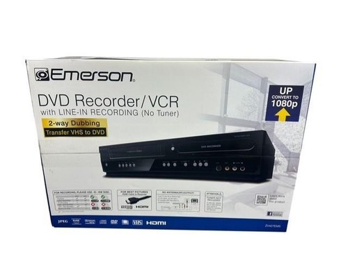 New Emerson ZV427EM5 DVD Recorder VCR Combo Player 1080p Remote ...