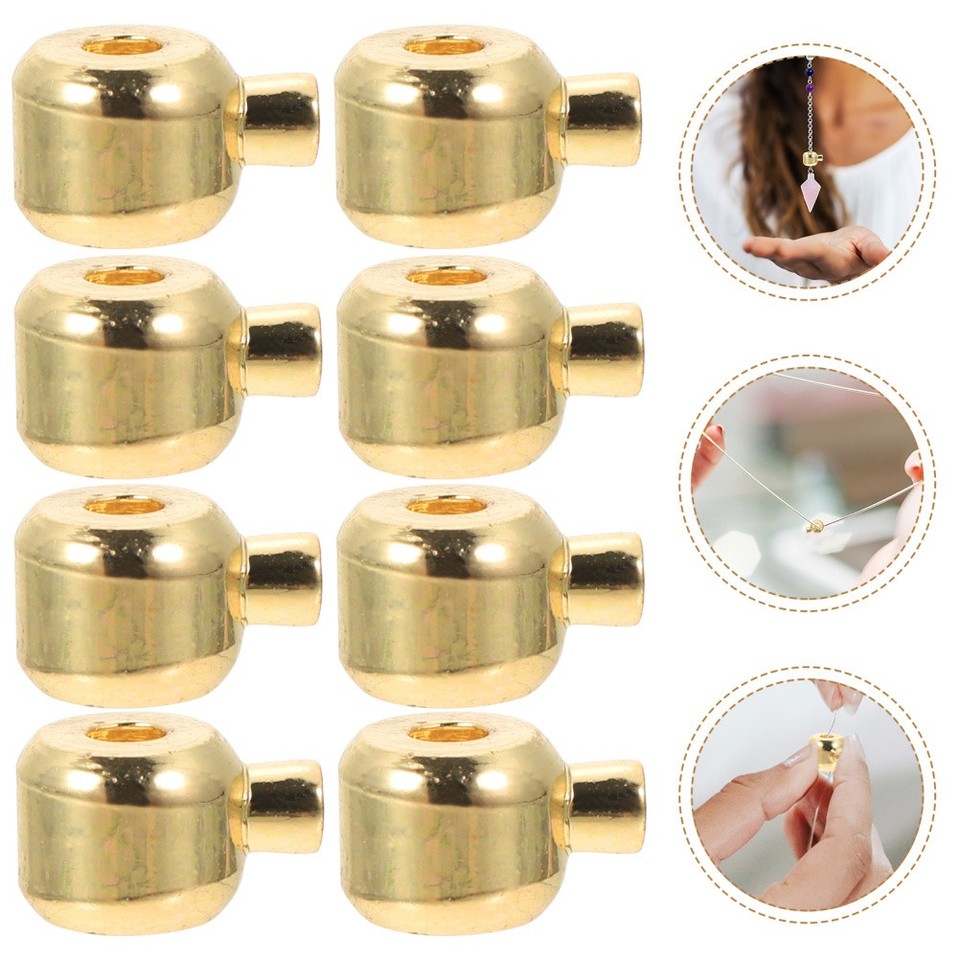 8pcs Bracelet End Connector Fishing Line Positioning Buckle Jewelry ...