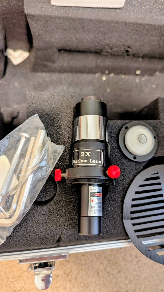 Astro-Tech AT80ED Refractor, Tele Vue Lens, Barlow lens, Accessories ...
