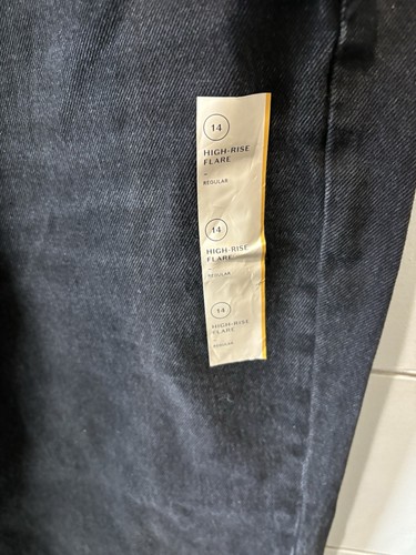 Women’s Universal Thread High Rise Flare Jeans Black size 14 | eBay