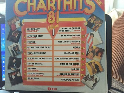 CHART HITS 81 Vol.1 + Vol 2 / 1981 Pop Vinyl Compilation K-Tel ‎– NE ...