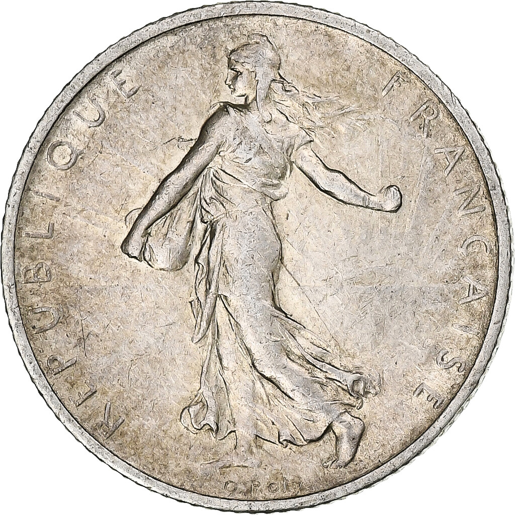[#1184440] Francia, Semeuse, Franc, 1901, Paris, BB+, Argento, KM:844.1 ...