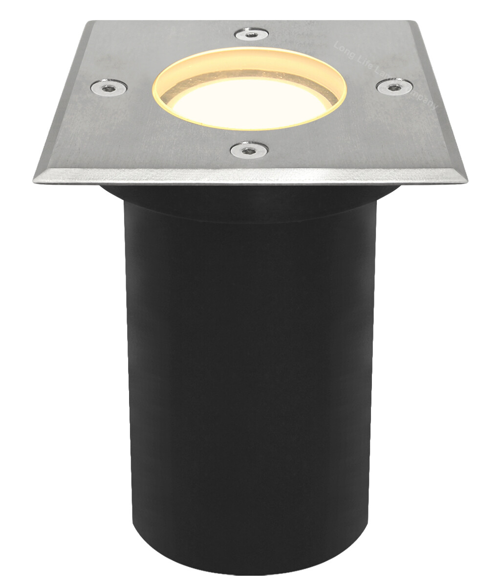 IP67 Stainless Steel Square Ground Light GU10 Walkover Decking ...