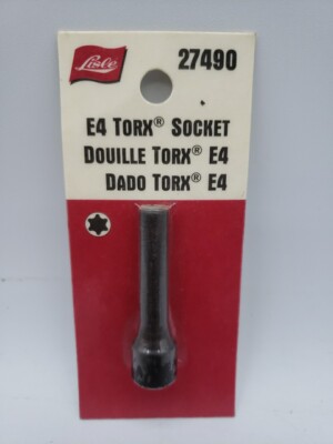 E-4 Torx Socket Lisle Tool Corporation Part # 27490 New, Made In The ...