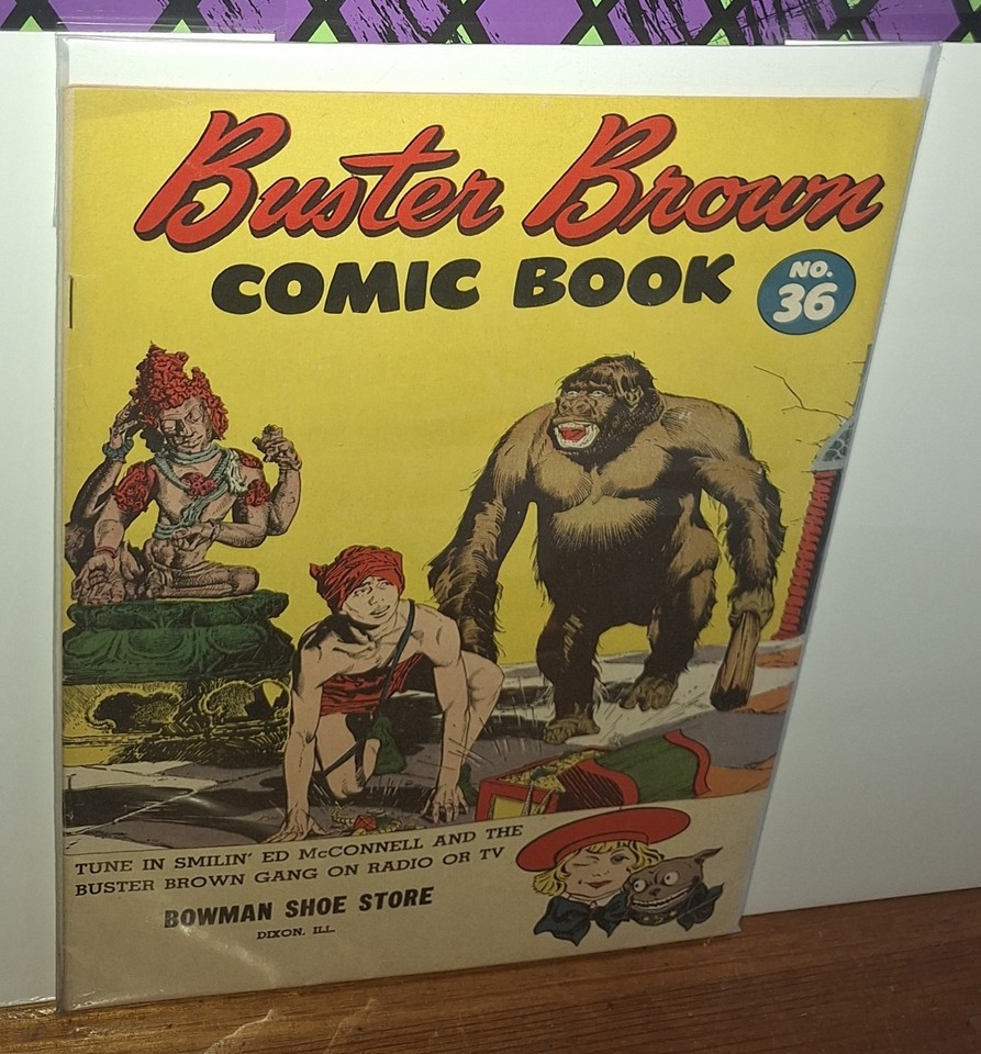 1954 BUSTER BROWN COMIC #36 MENACE IN THE SEVENTH PAGODA NICE COPY ...
