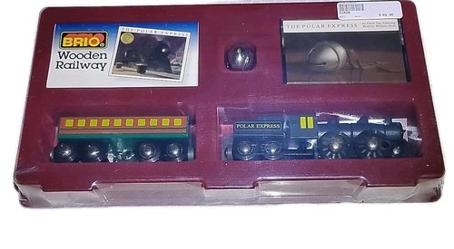 Rare BRIO Polar Express Wooden Railway Train Set NEW Sealed NIB Holiday ...