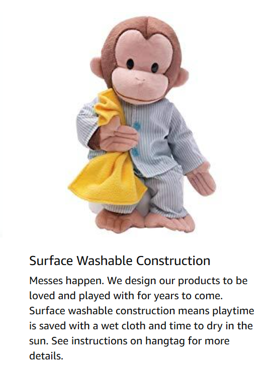 GUND 16" Curious George Back-to-School Monkey Plush Toy–Soft Stuffed ...