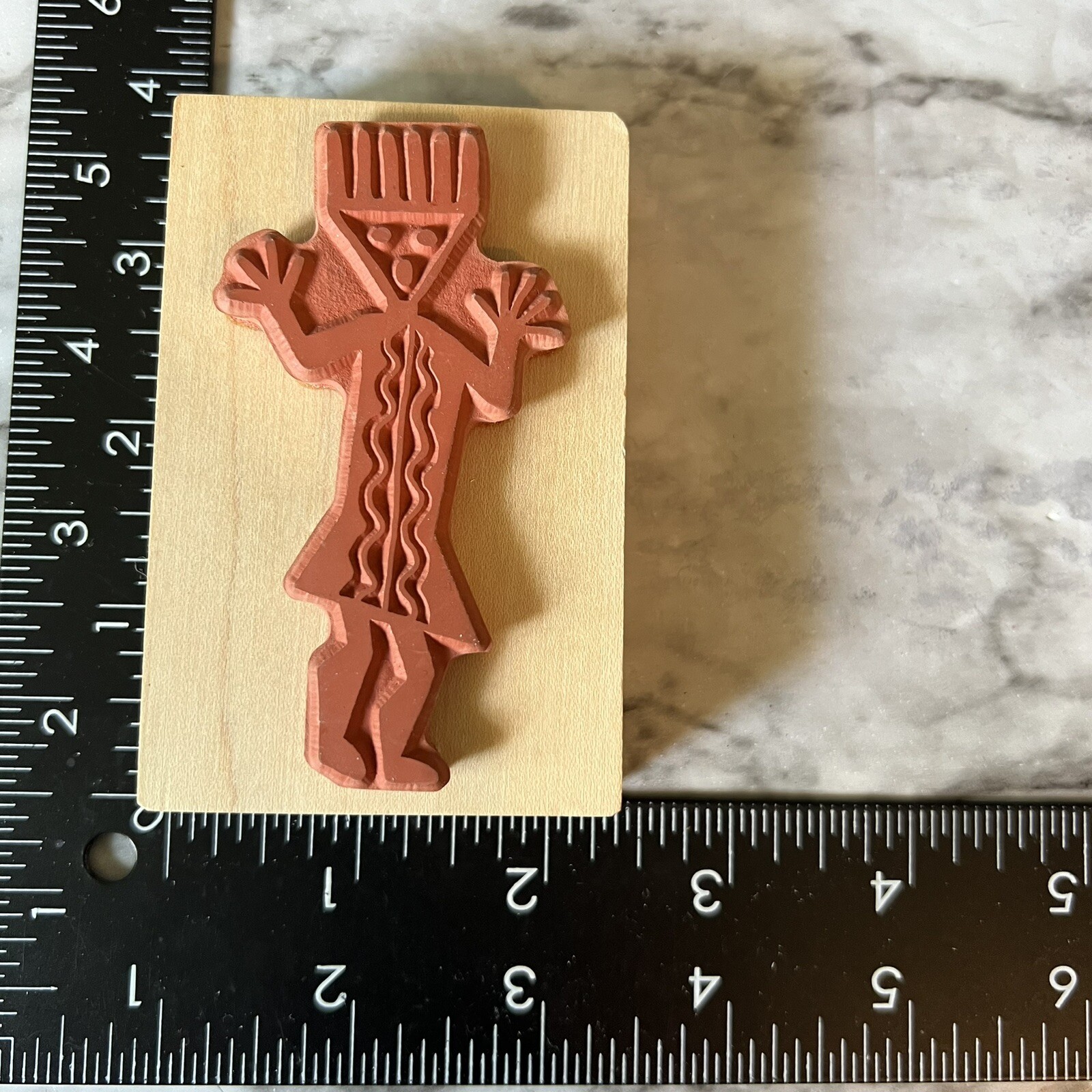 PSX CAVE WRITING PERSON RUBBER STAMP G-1922 RETIRED | eBay