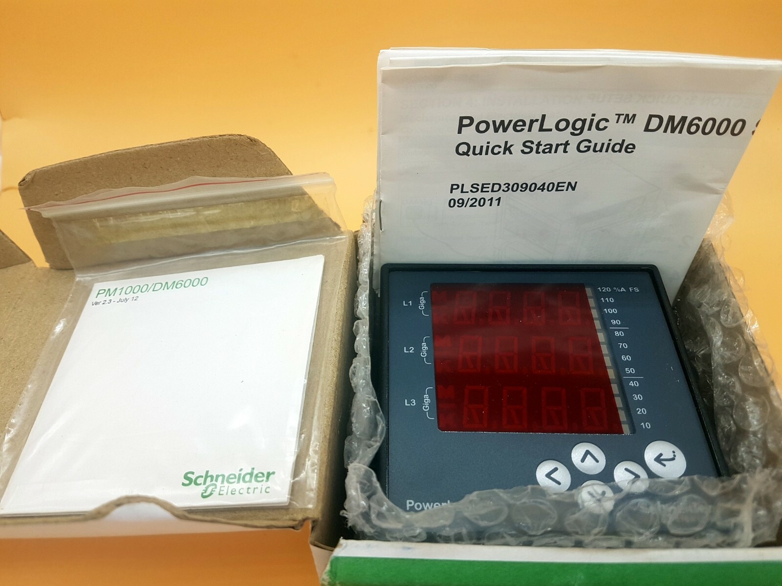 Schneider Electric METSEDM6000 PowerLogic DM6000 Digital Panel Meter ...