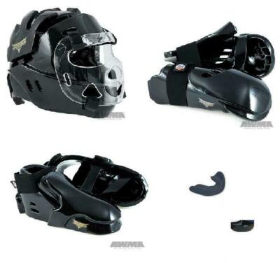 ProForce Thunder Sparring Gear Set Head/Shield Hand Foot Mouth Youth ...