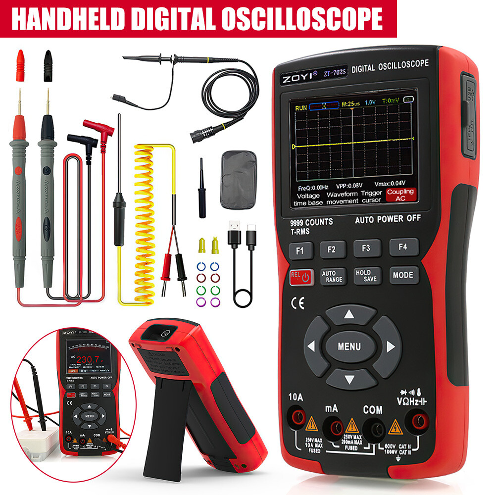 ZT-702S 2in1 Digital Oscilloscope Multimeter Real-time Sampling Rate ...
