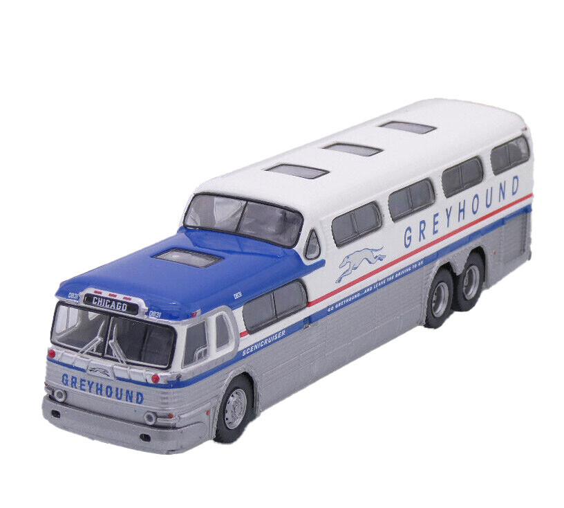 Brekina Greyhound Scenic Cruiser Bus-Red Stripes 1/87 Scale NIB USA ...