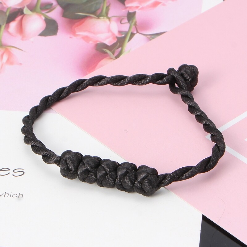 5 Knotted Beads String Braided Bracelet Chinese Feng Shui Kabbalah ...