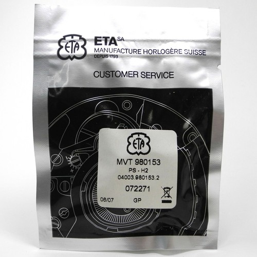 ETA 980.153 PS - H2 Quartz watch movement Pre-Sealed (NEW) - MZETA980 ...
