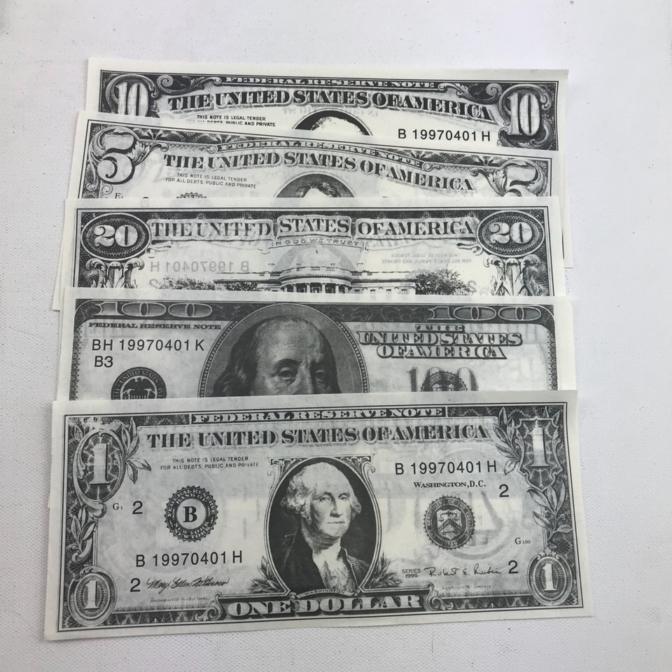 Play Pretend Money Practice Counting Early Learning Montessori Bills ...