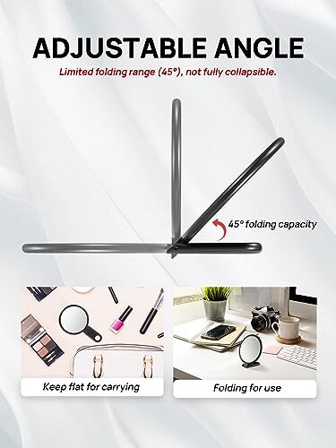 Small Hand Mirror, 3 Inches Mini Hand Held Compact Folding Mirror 1 Pc ...